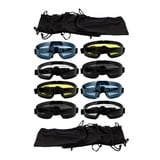 8 Skydive Sky Diving Goggles Clear Smoked Blue and Yellow - Walmart.com