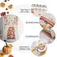 Bathroom Shower Curtain Thanksgiving Pumpkin on Red Car Waterproof ...