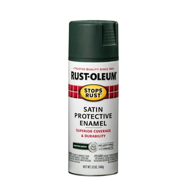 6 Pack, Hunter Green, Rust-Oleum Stops Rust Satin Protective Enamel ...