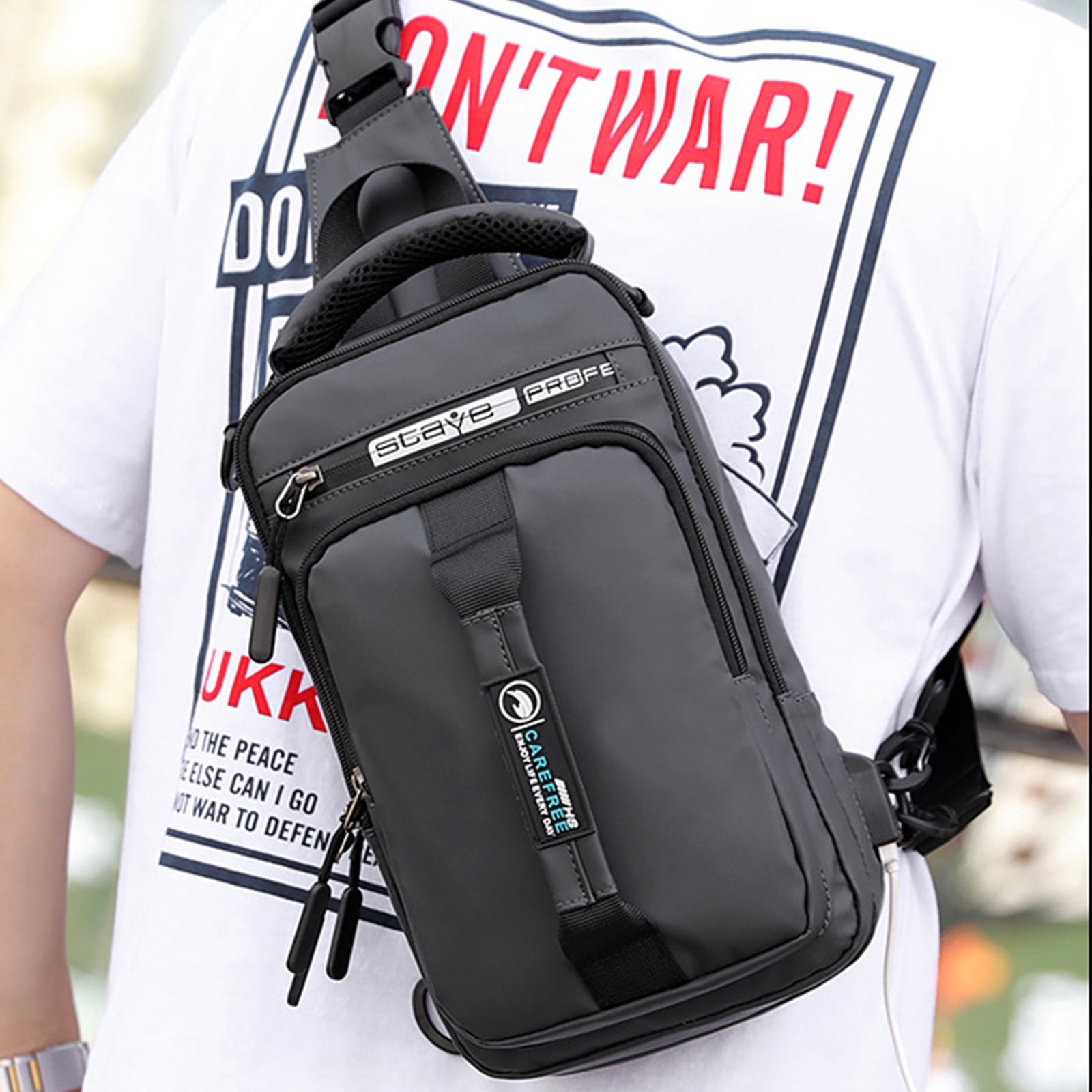 Small Sling Crossbody Backpack Shoulder Bag for Men Women, Lightweight ...