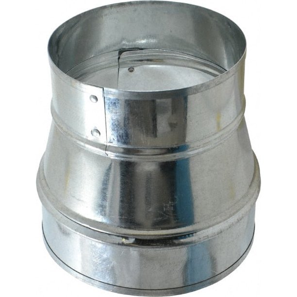6" ID Galvanized Duct Tapered Reducer without Crimp - Walmart.com