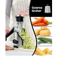 Rotary Cheese Grater with Handle - Mandoline Slicer with 3 Stainless ...