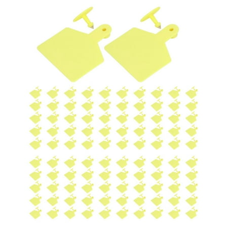 Blank Cattle Ear Tag,100 Set Blank Cattle Cattle Identification Tags ...