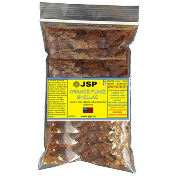 Orange Flake Shellac 1 pound - Walmart.com
