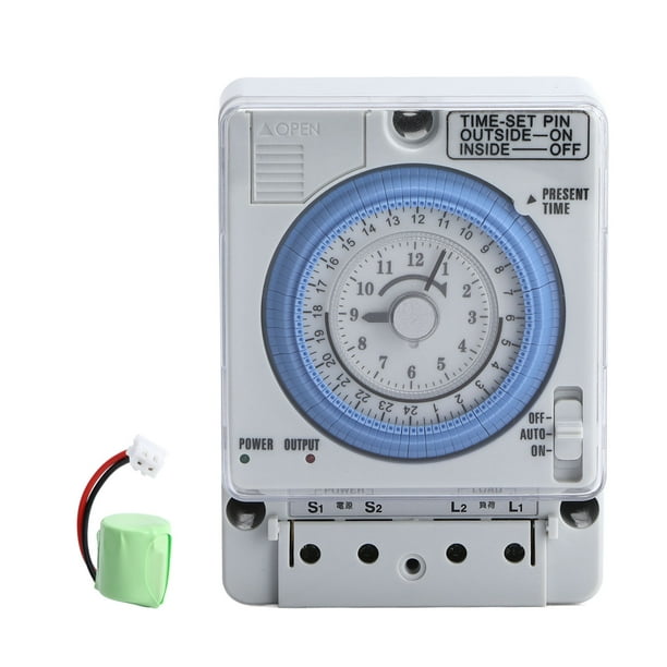 Time Switches, 96 On/Off Settings 100V-240V Power Saving Programming ...