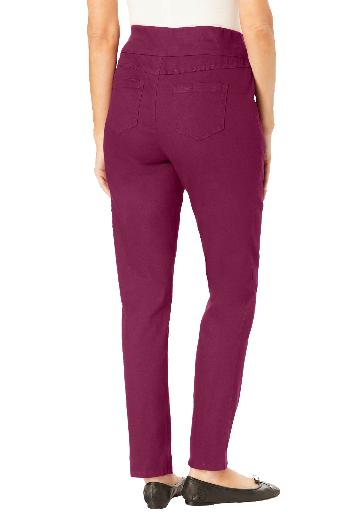 Woman Within Women s Plus Size Petite Flex Fit Pull On Straight Leg Woman Within Women s Plus Size Petite Flex Fit Pull On Straight Leg