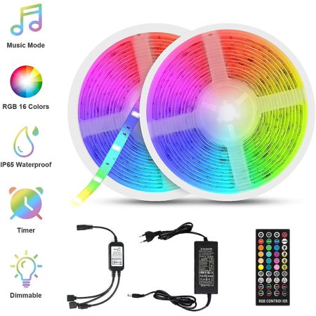 Waterproof 10m Led Strip, Rgb5050 12v Led Strip, Multicolor Ip65 With ...