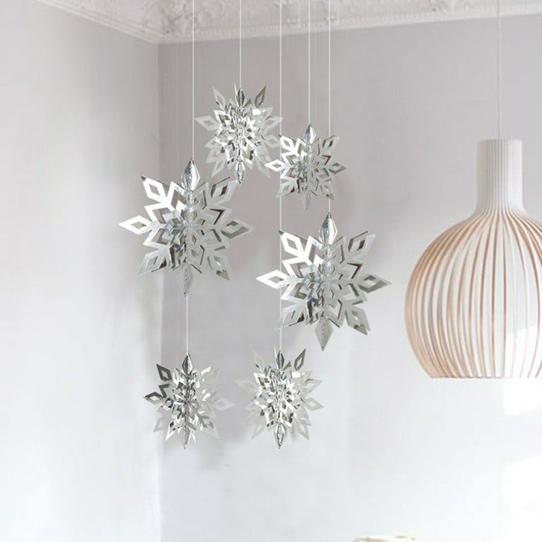 Hanging Paper Snowflakes From The Ceiling | Shelly Lighting
