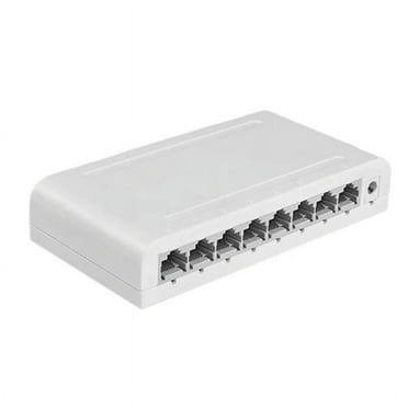 8 Port Data Switch,Network Hub,Desktop Ethernet Splitter,Plug & Play ...