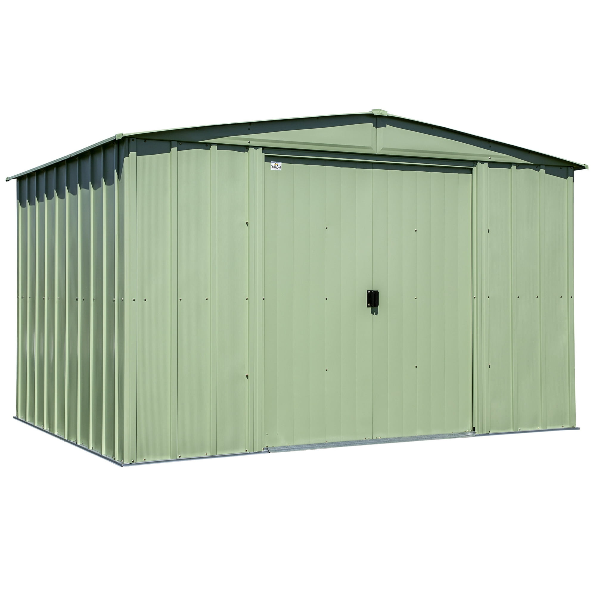 Click here for Arrow 10 X 8 X 6 Ft Green Shed 6 Ft prices