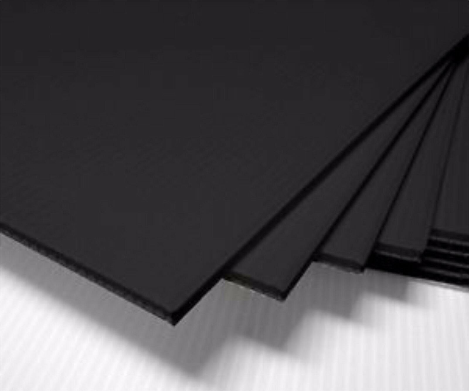 10 BLACK Corrugated Plastic 18" x 24" 4mm Coroplast yard signs blank ...