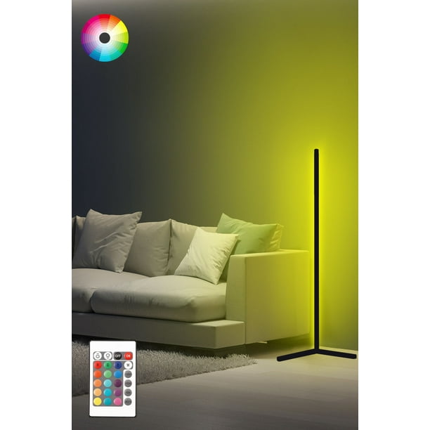TroyG 47" Modern Led Floor Lamp for Living Room, RGB Color Changing Led ...