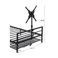 Twin Size Gaming Bed with Rotating TV Mount for 65 Inch TVs, Metal Mesh ...