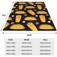 Cute Taco Throw Blanket Gifts for Kids Adults Soft Warm Lightweight ...