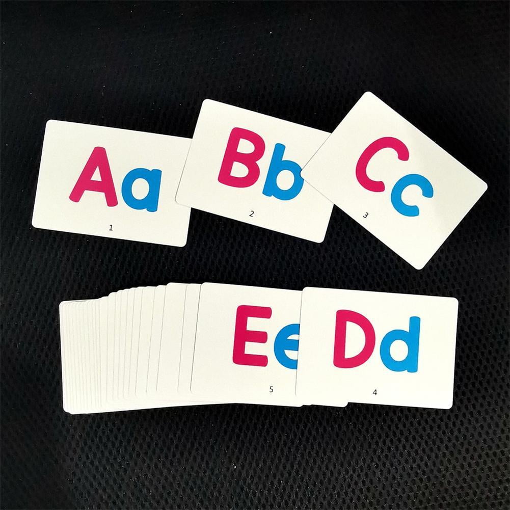 Buy Alphabet Flash Cards A-z Kids Toddlers Preschool Early Learning ...