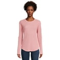 Time & Tru Women's Long-Sleeve Thermal Tops, 2-Pack, Sizes XS-XXXL ...