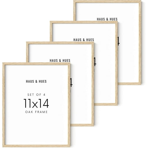 Haus and Hues 11"x14" Beige Oak Wood Frames Set of 4 - 11x14 Poster ...