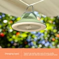 SPOORYYO Multifunctional Outdoor Fan Light Portable Camping Tent Small ...