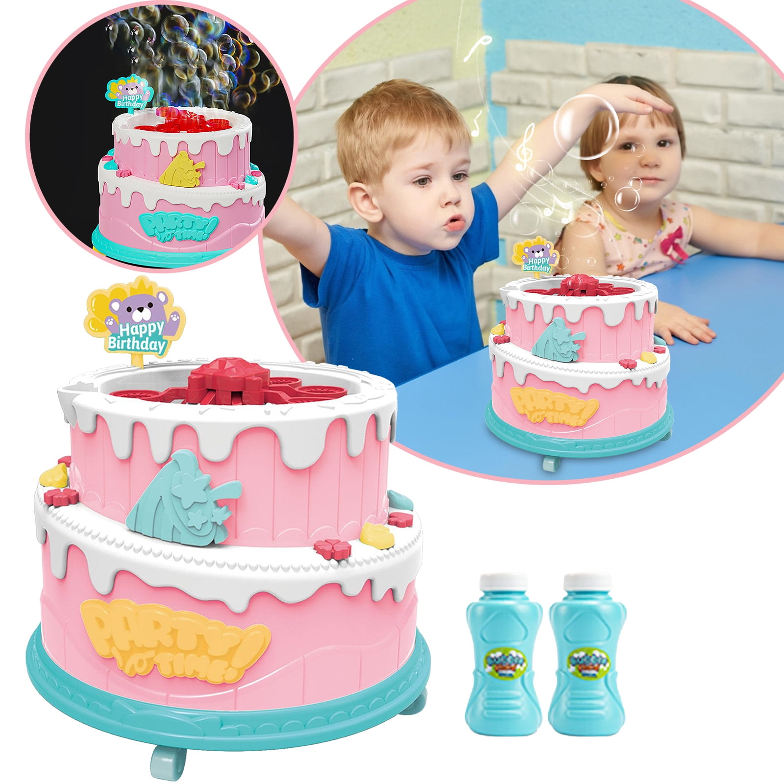 Click here for Siminseming Cake Bubble Machine Childrens Toys Ful... prices