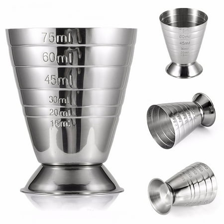 0.5-2.5oz Stainless Steel Multi Level Measure Cup For Bar Craft Pourer ...