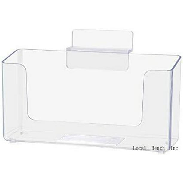 5" W Postcard Holder Pocket Literature Peg Board Mount Printed Material ...