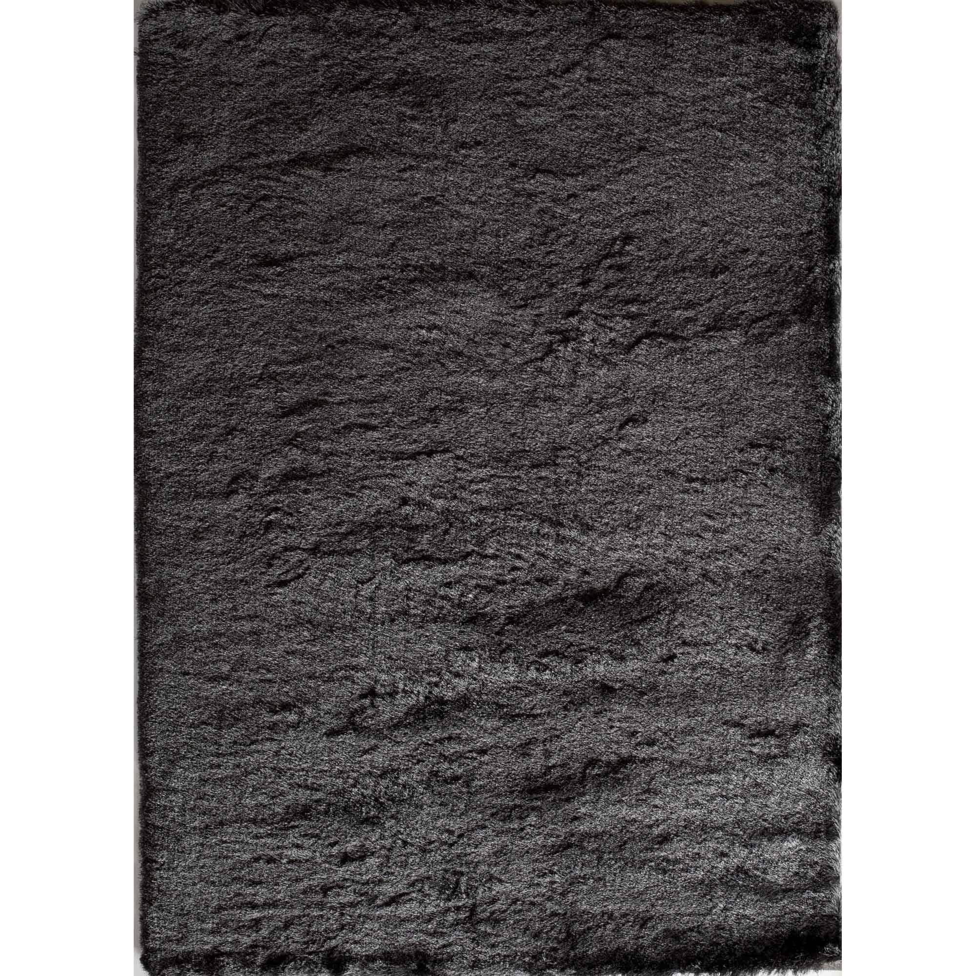 Rugs America Luster Shag Collection Charcoal LS17 Shag Solid Area Rug 5 ...