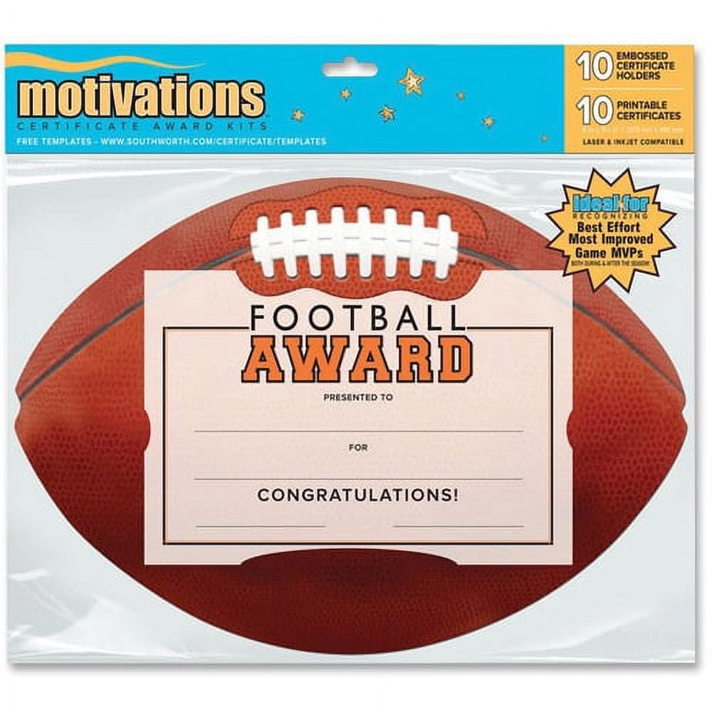 Football Award Certificate Template