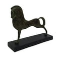 A&B Home Regal Horse Aluminum Statuary - 15"W x 4.5"L x 12"H - Black ...