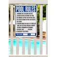 Poolmaster "General Pool Rules" Sign for Residential or Commercial ...