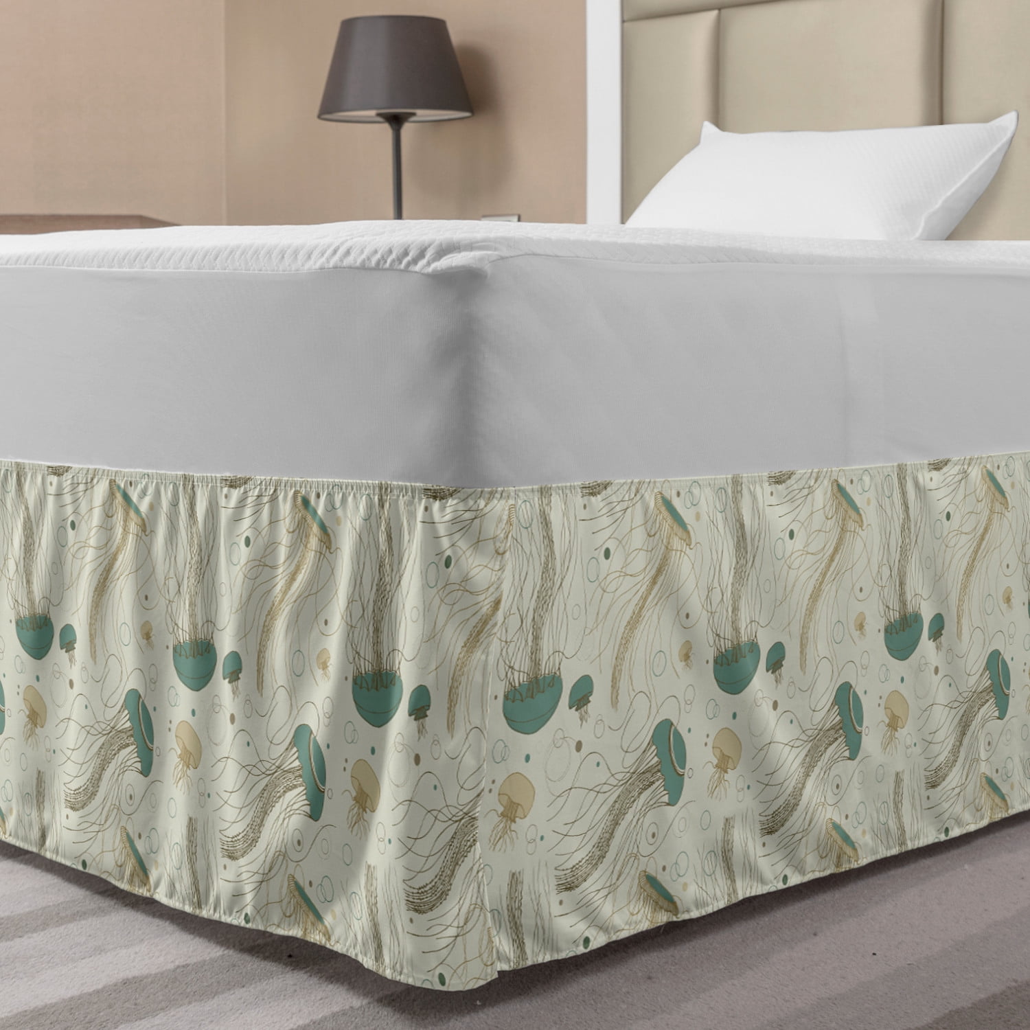 Jellyfish Bed Skirt, Continuous Design of Medusa Ocean Creature with ...