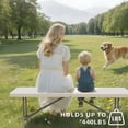 Folding Table 6 Foot - Heavy Duty 330LBS Capacity, Sturdy & Foldable ...