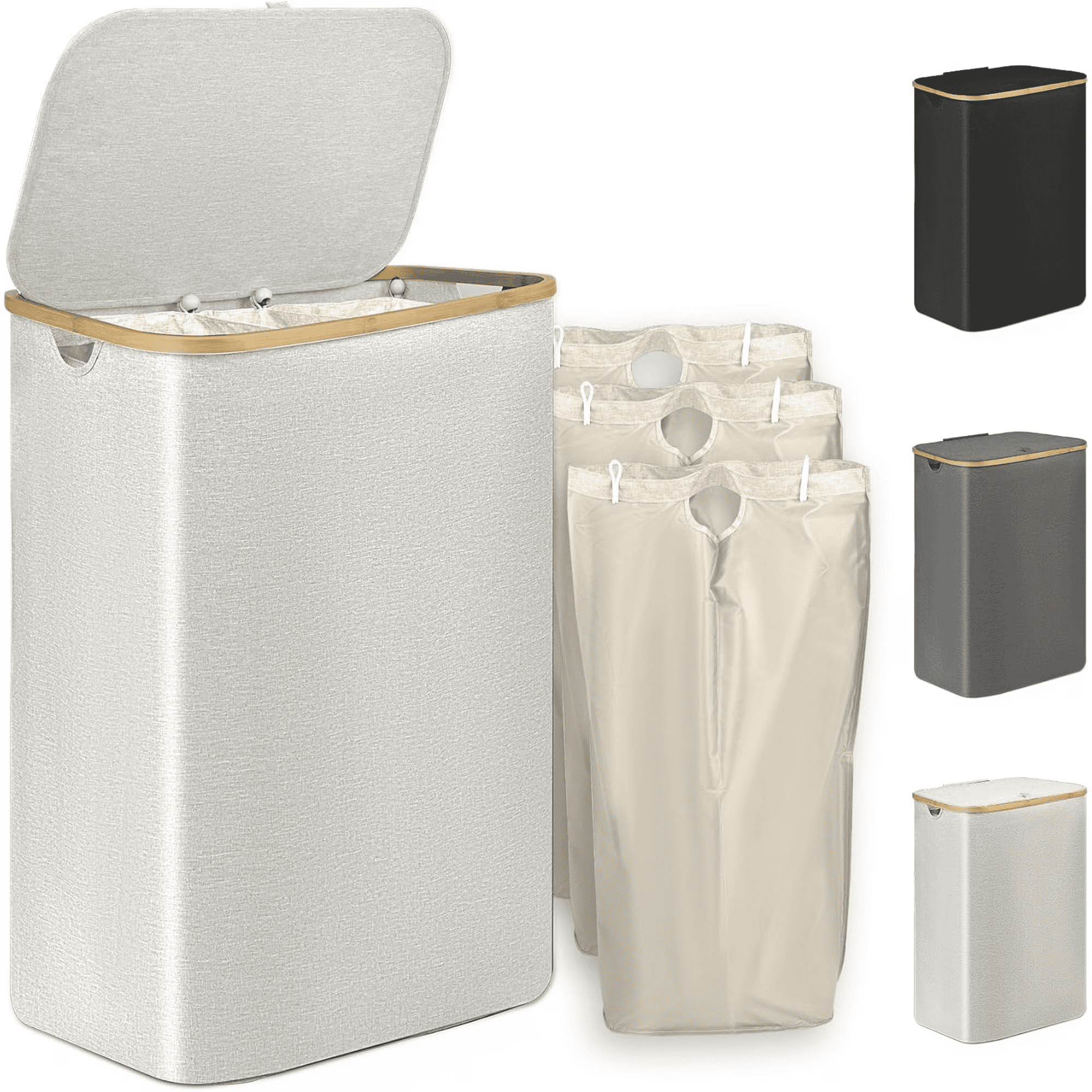 Click here for Wegowi 160l Laundry Hamper With Lid collapsible La... prices