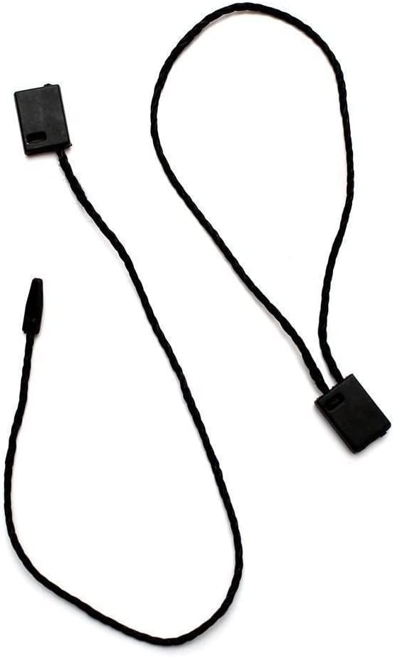 7" 1000 Pcs Black Hang Tag Nylon String Snap Lock Pin Loop Fastener ...