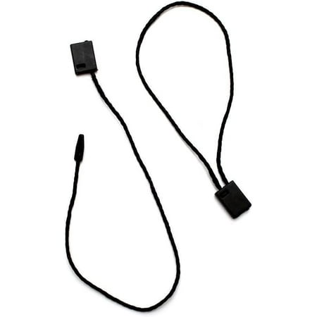 7" 1000 Pcs Black Hang Tag Nylon String Snap Lock Pin Loop Fastener ...