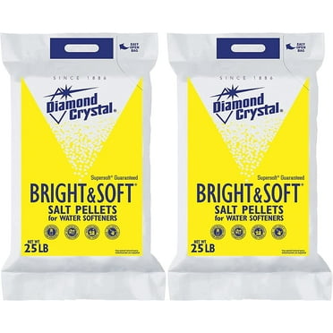 Diamond Crystal Bright & Soft Water Softener Salt Pellets, 40 Lb ...