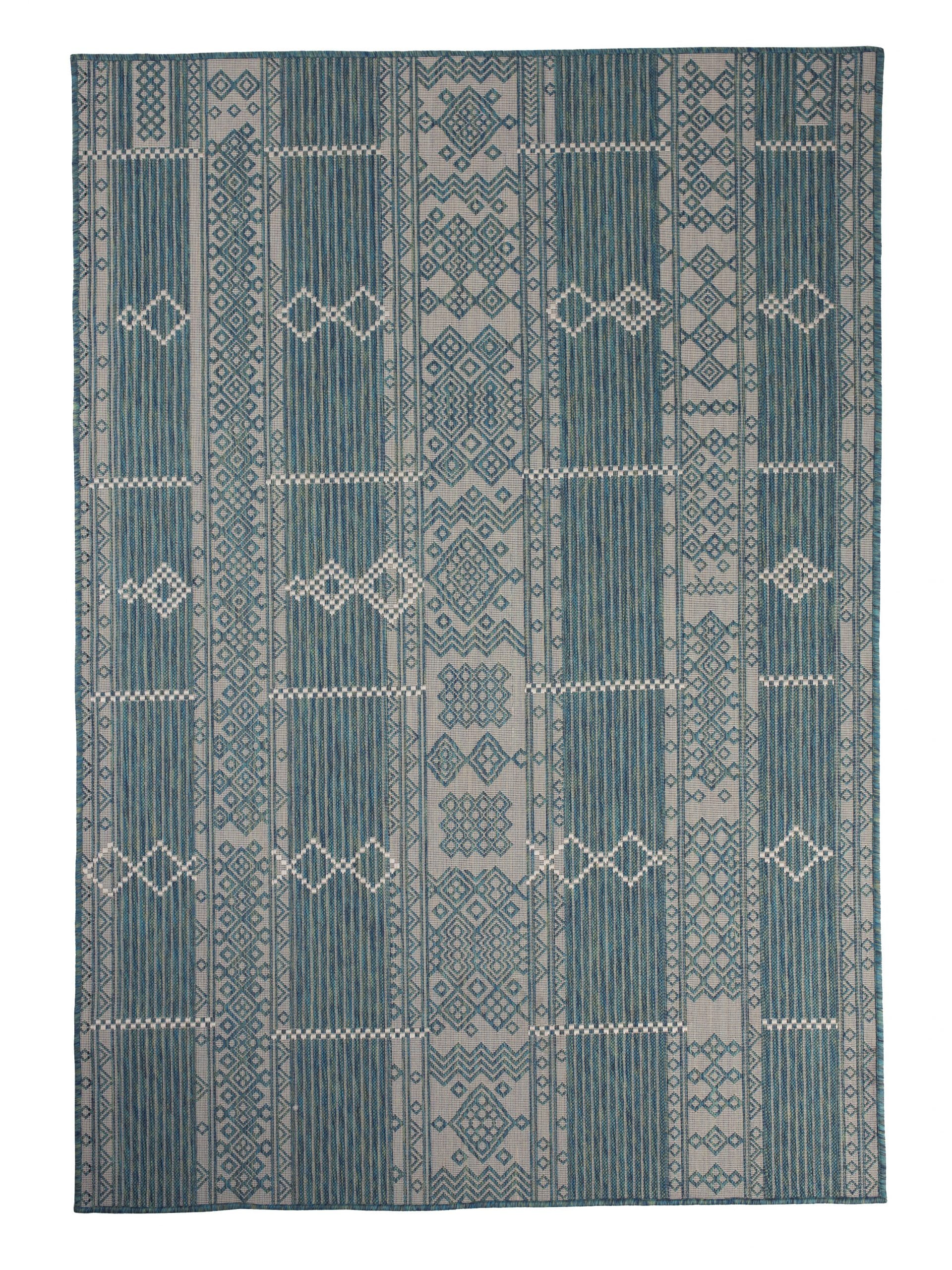 Furnish My Place Outdoor Geometric Pattern Rug - 7 ft. 10 in. x 10 ft ...