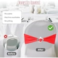 50pcs Red Chair Sashes, Sashes for Chair Covers for Party Wedding Event ...
