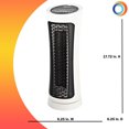 Comfort Zone 750/1,500-Watt Oscillating Digital Tower Heater with ...