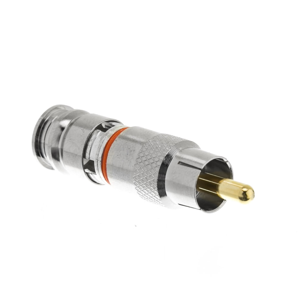 Cable Central LLC (5 Pack) RG6 Quad Shield RCA Compression Connector ...
