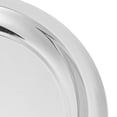 BOKYAN Stainless Steel Round Serving Tray 13.78 inches / 35 cm Mirror ...