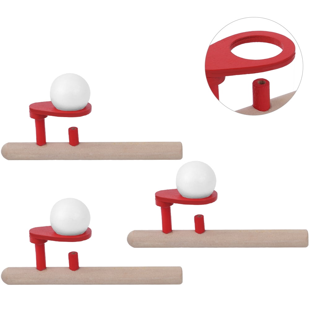 Fosa Floating Ball Game,Floating Blow Pipe Balls Wooden Blowing Toys ...