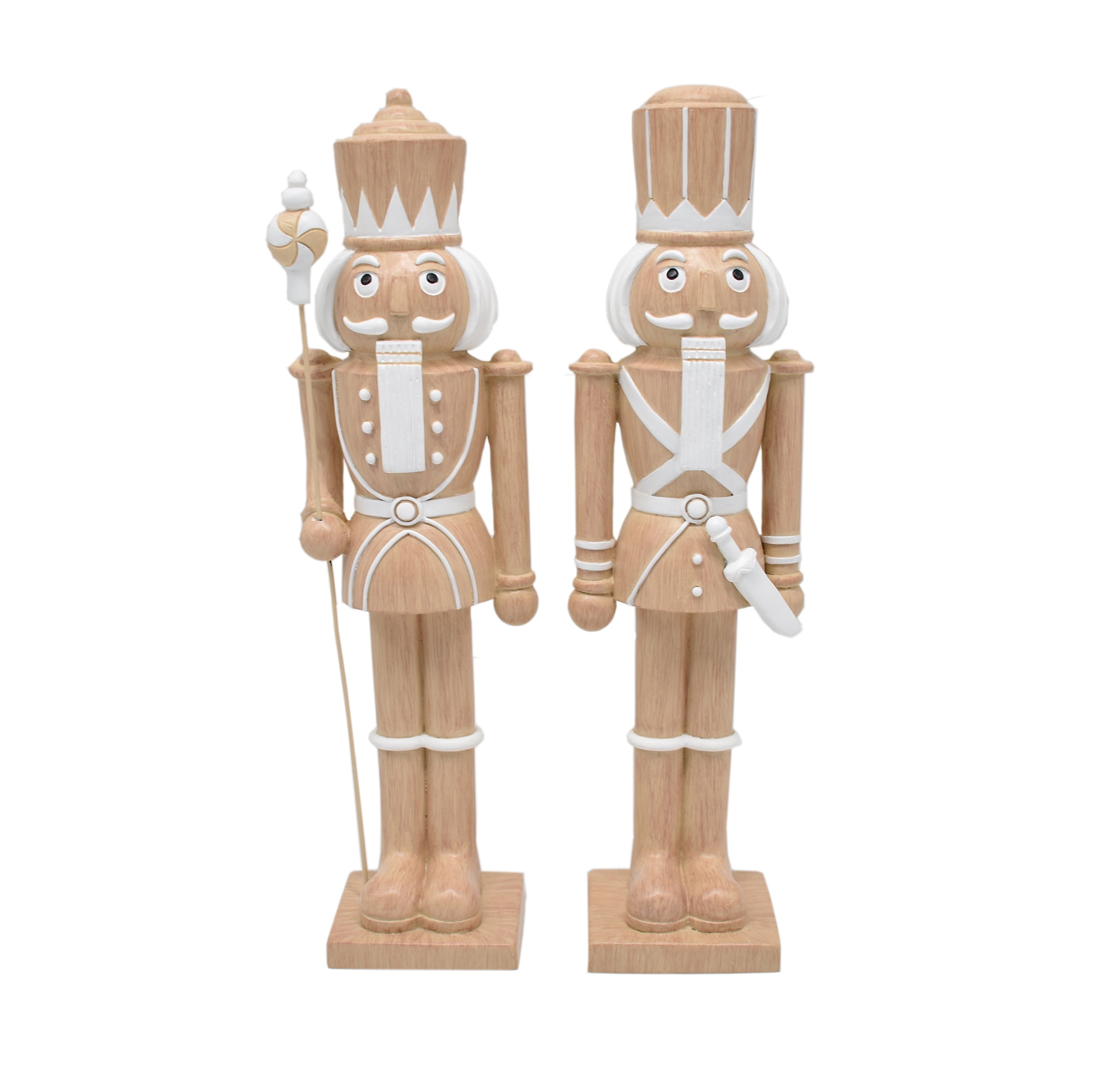 Holiday Time 2pk Polyresin Nutcracker Decor - Walmart.com