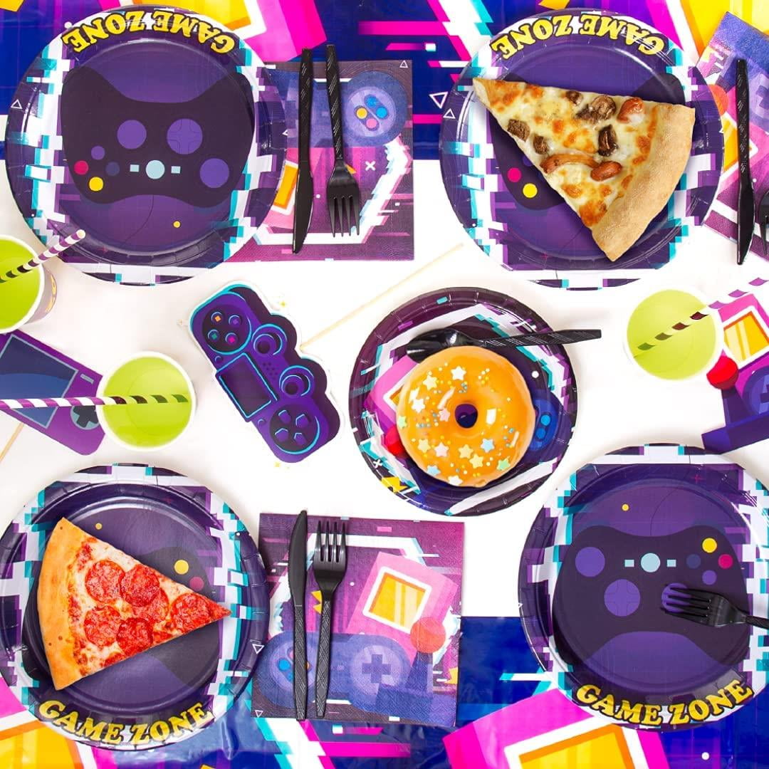 Buy Video Game Themed Party in a Box Kit Cups Plates Utensils Photo ...