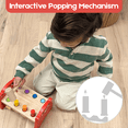 TOYSTER'S Wooden Whack-a-Mole Station – Montessori Hammer Toy for ...