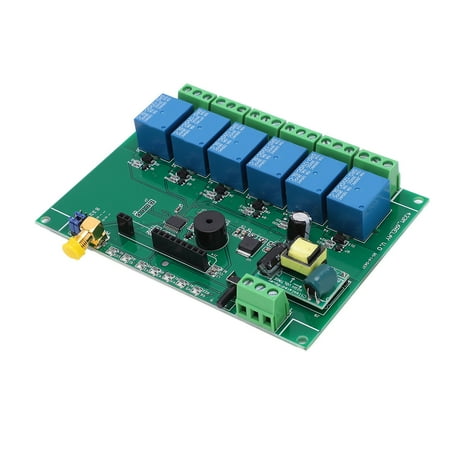 Relay Board, 6 Channel Printed Circuit Board Low Power Switch Relay ...