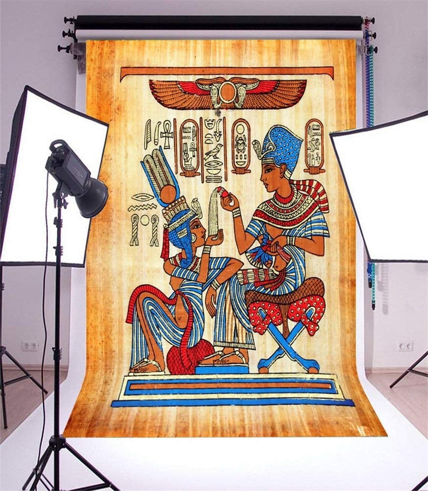 ABPHOTO 5x7ft Photography Backdrop Wall Painting Tomb Ancient Egyptian ...