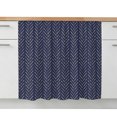 Blue Yellow Geometric Cabinet Curtains 28''x35.4'', Modern Abstract Art ...
