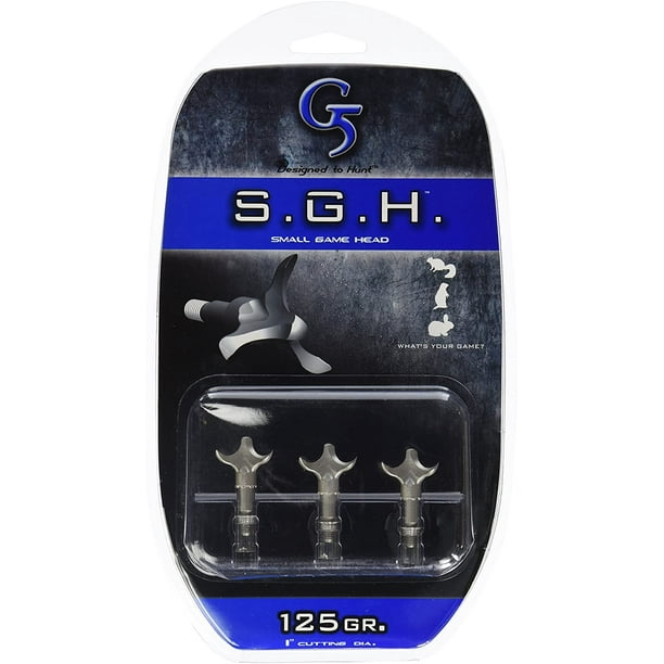 G5 Outdoors Stainless Steel Small Game Broadheads (3 Pack) 125 Grain - 151 - Walmart.com