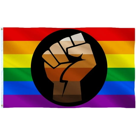 Black Power Fist Flag 3x5 Outdoor Indoor- BLM Pride Flag- LGBT Pride ...