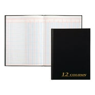 Boorum & Pease Columnar Book, 12 Column, Black Cover, 150 Pages, 12-1/4 ...